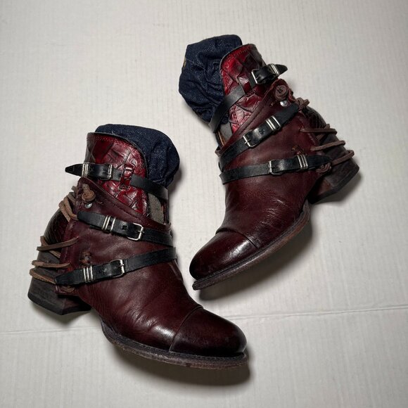 freebird | Shoes | Freebird Crue Booties Red | Poshmark